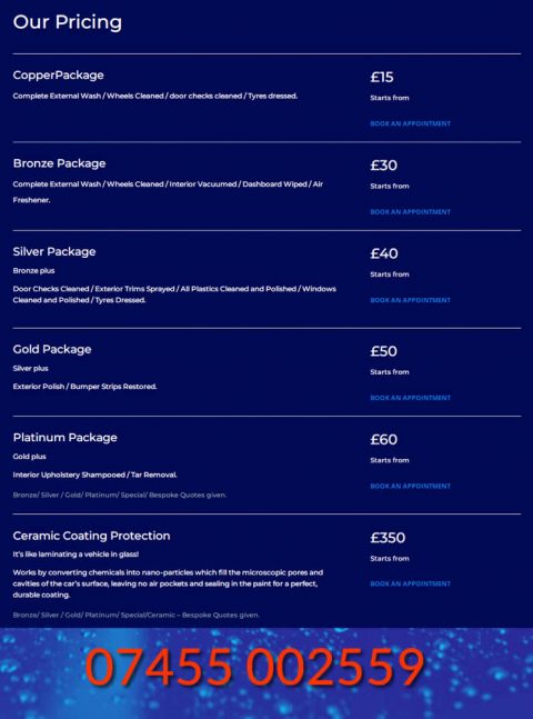 Contact Us | Car Hand-wash Mobile Valeting East Lothian